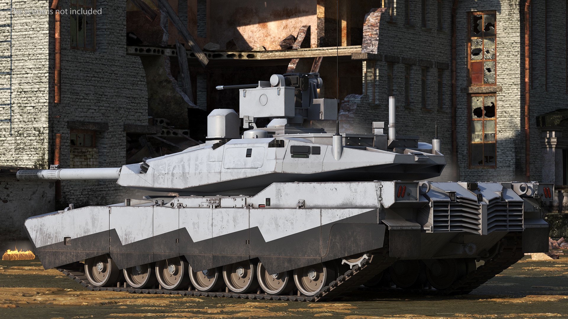 3D Model Old Grey Tank Abrams X Rigged For Maya - TurboSquid 2240725