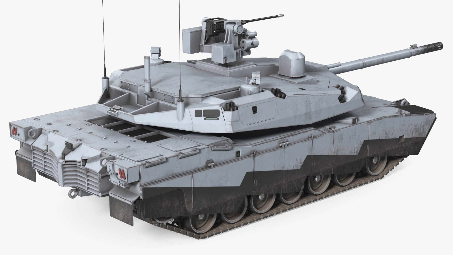 3D Model Old Grey Tank Abrams X Rigged For Maya - TurboSquid 2240725