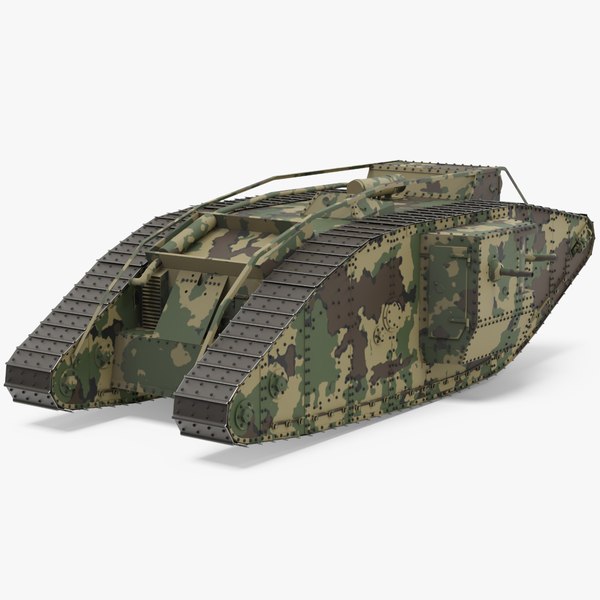 modelo 3d Tank MK 4 Macho Camuflaje Color Rigged para Maya - TurboSquid ...