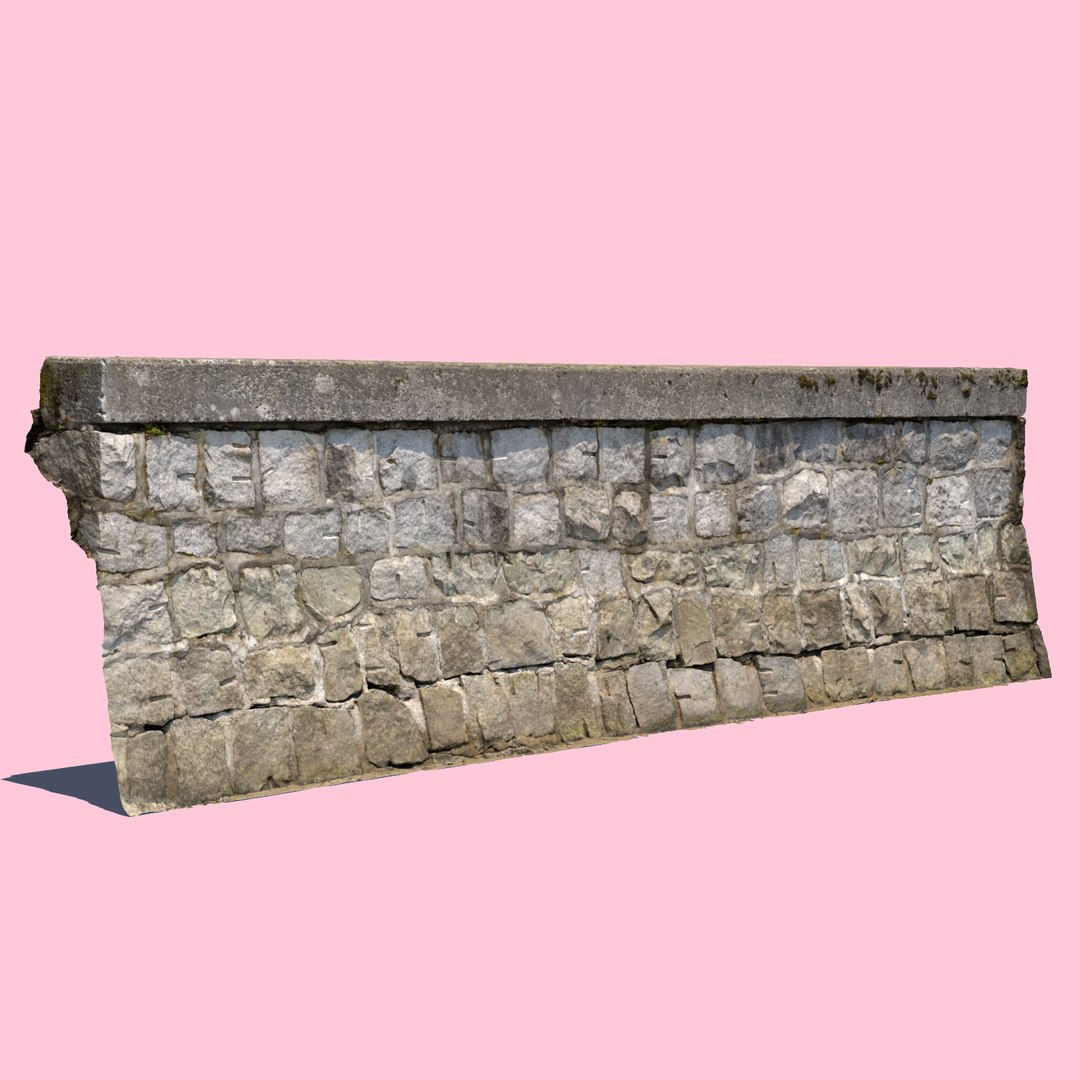 3D seawall wall sea model - TurboSquid 1289409