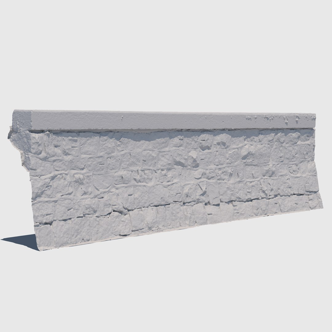 3D seawall wall sea model - TurboSquid 1289409