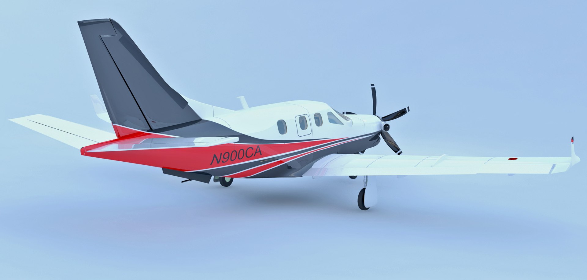 3ds Max Socata Tbm900 Aircraft