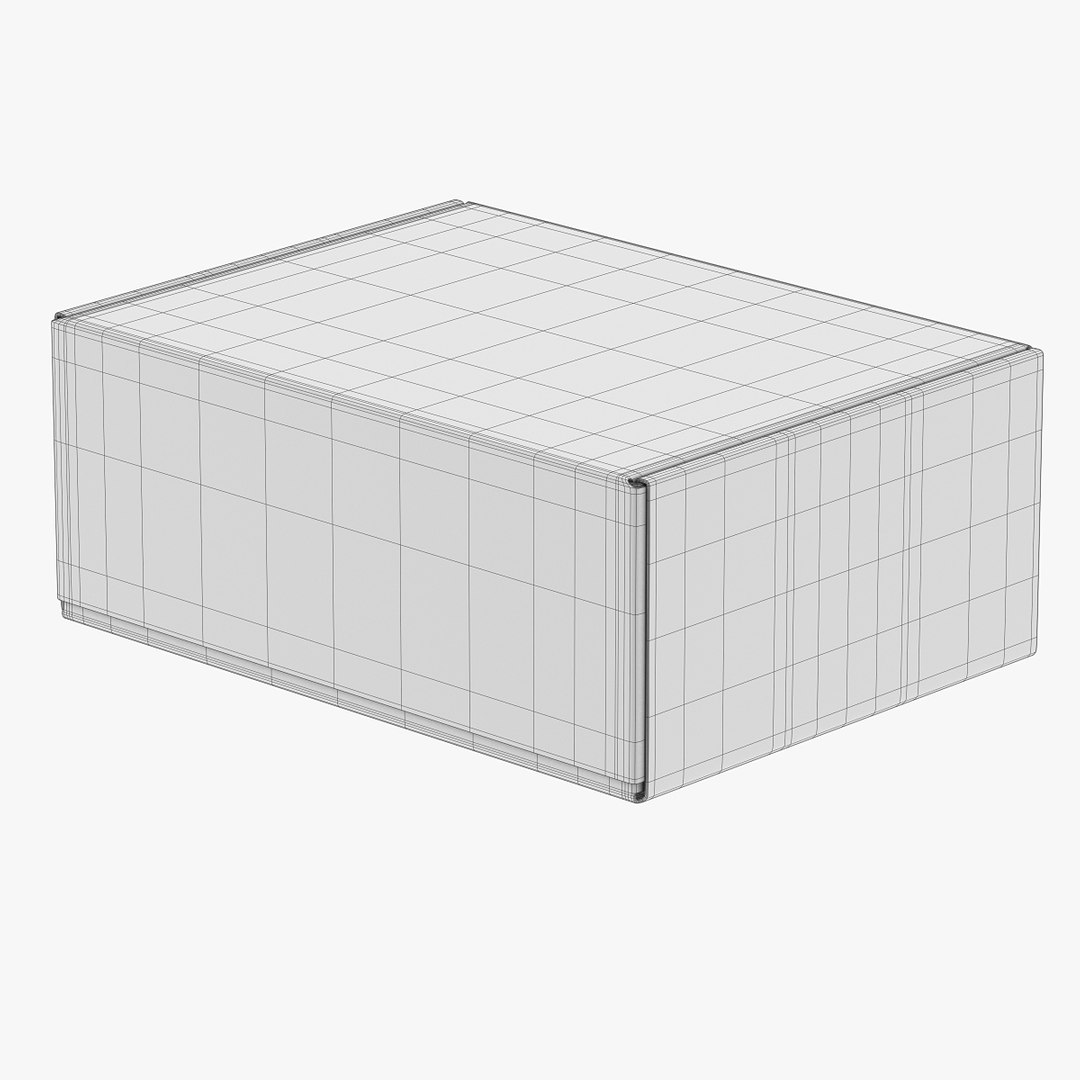 packaging box 3d obj
