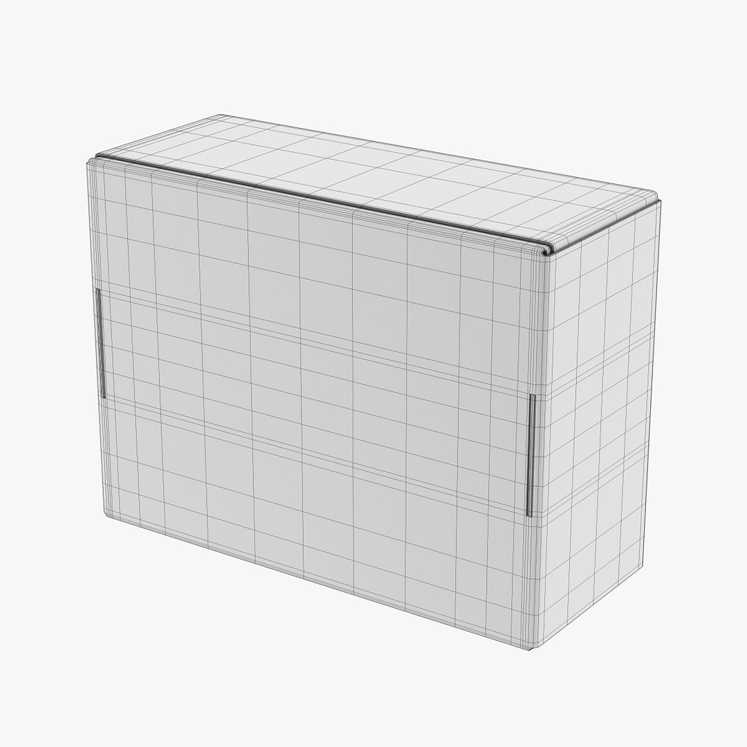 packaging box 3d obj