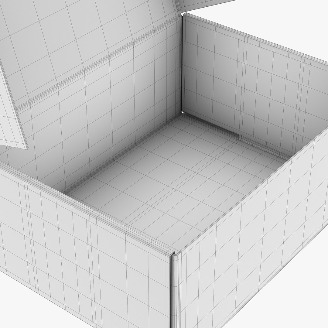 packaging box 3d obj