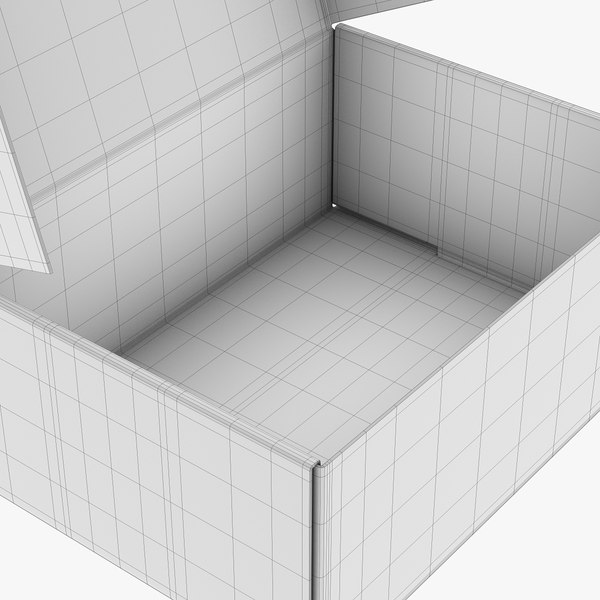 packaging box 3d obj