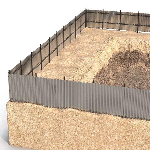 construction pit 4 3d max