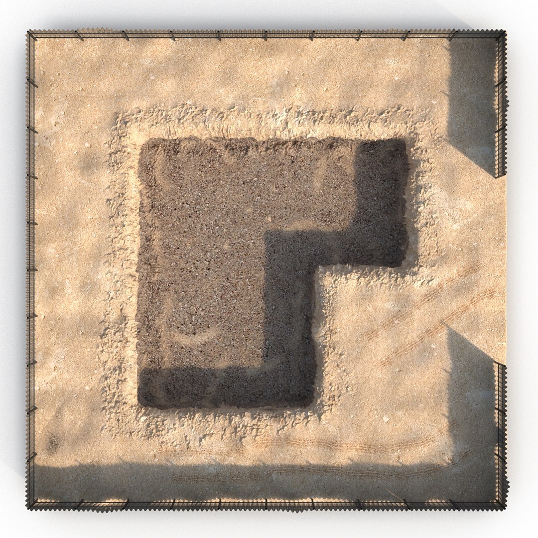 construction pit 4 3d max