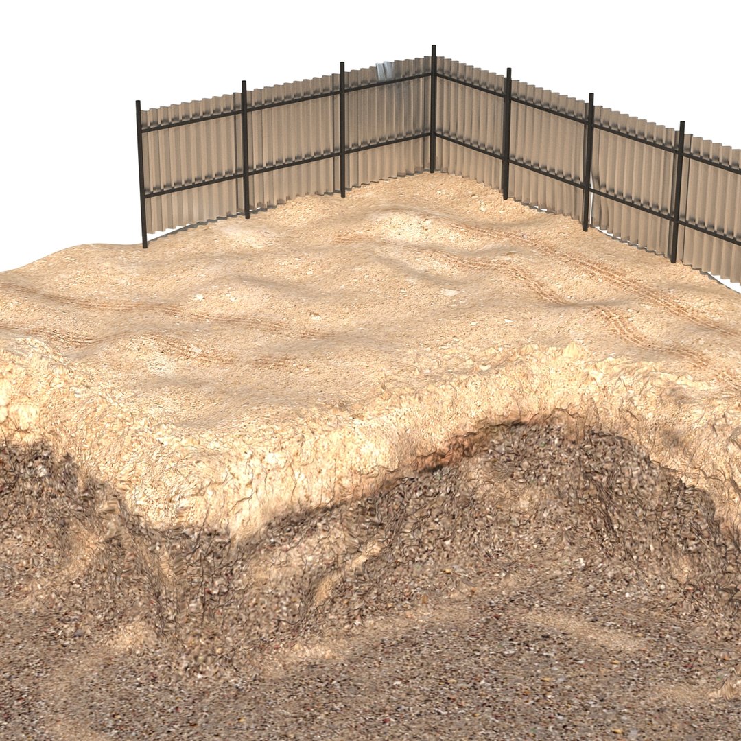 construction pit 4 3d max