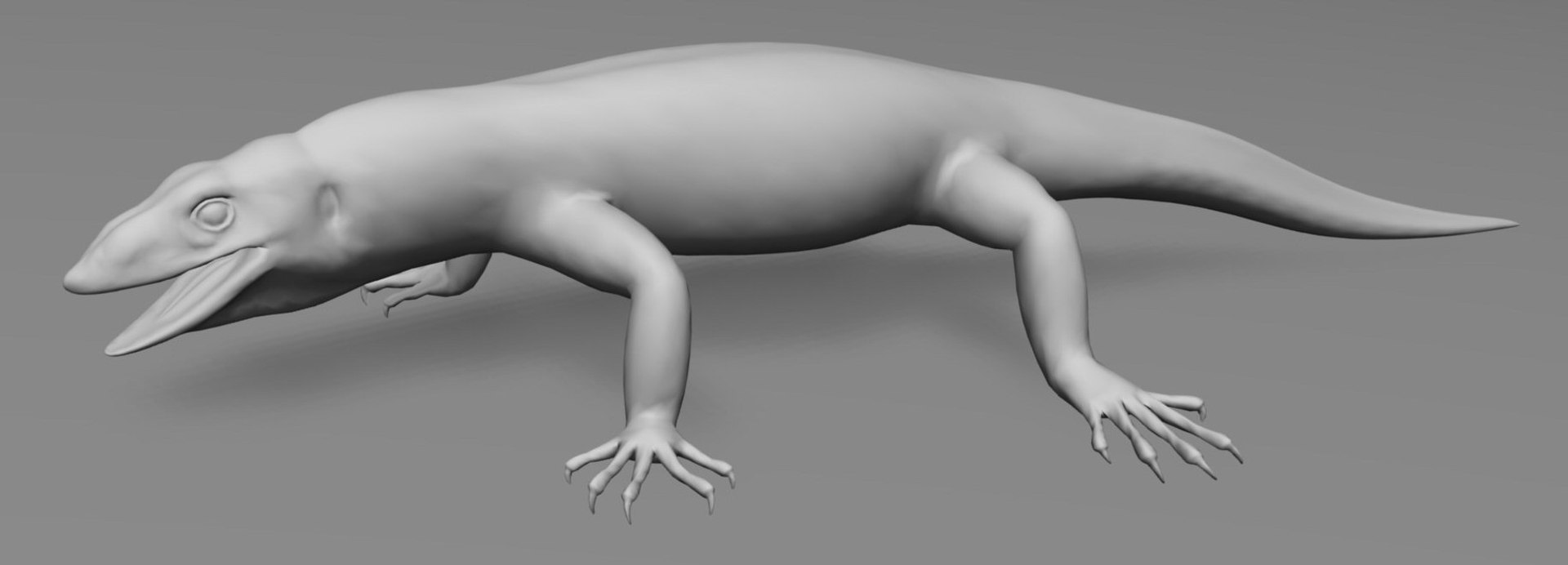 Monitor Lizard 3d Model