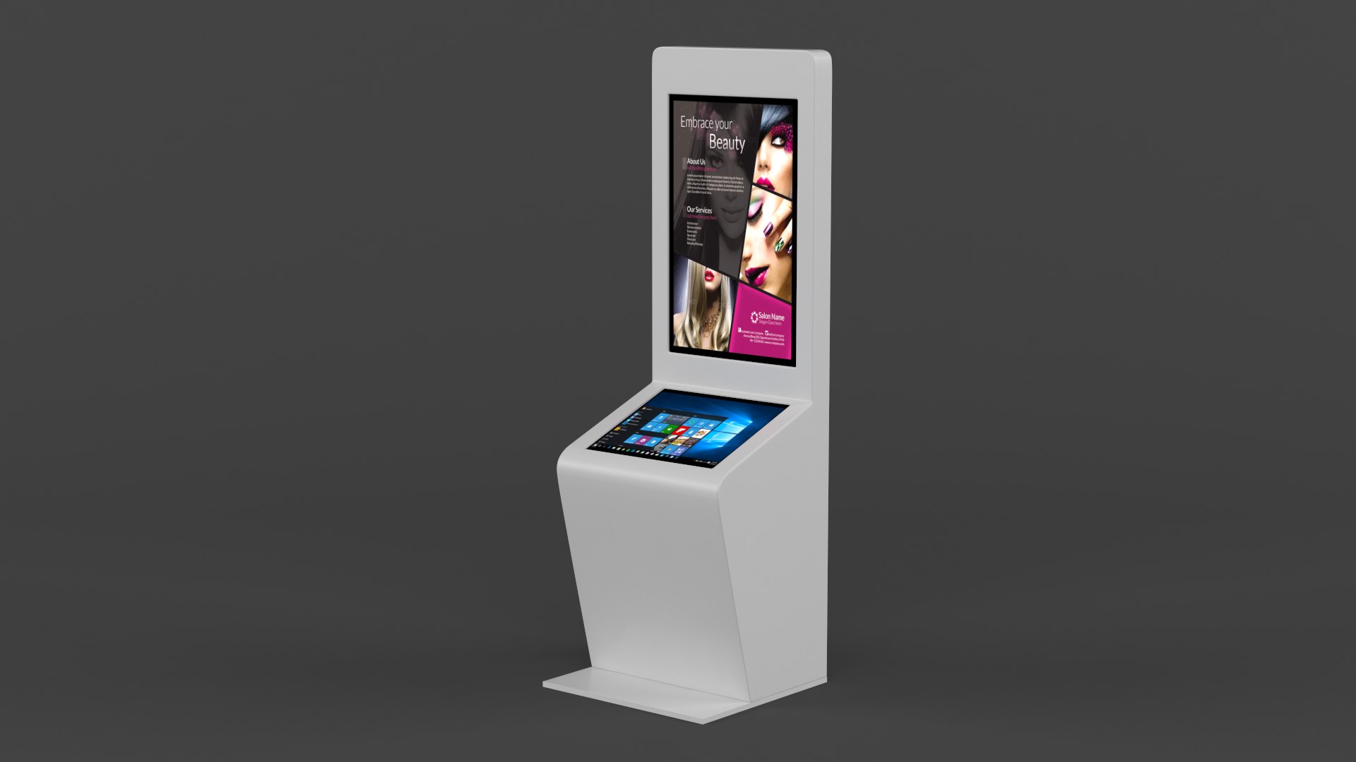 3D Electronic Kiosk - TurboSquid 1895009