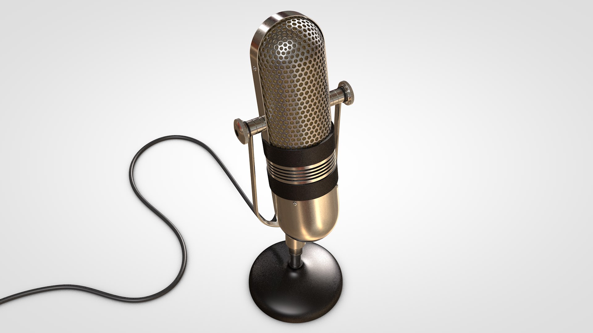 3D Microphone Retro - TurboSquid 1957785