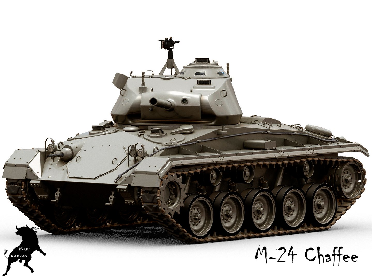 Tank Chaffee 3d Max