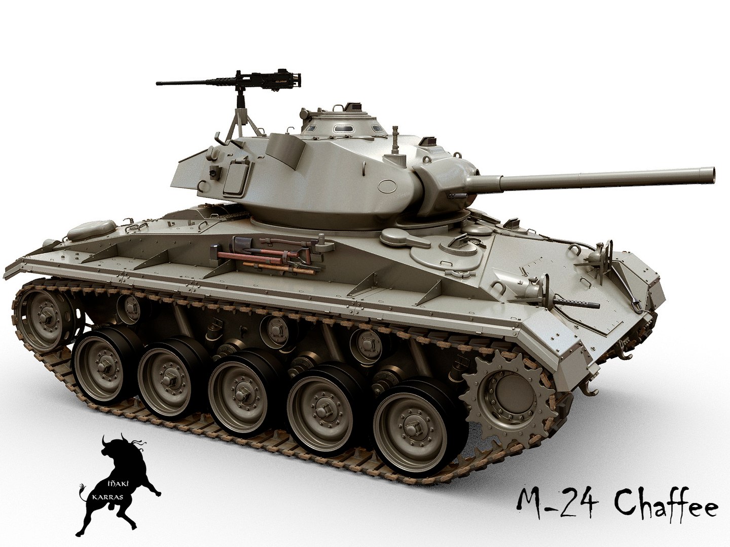 Tank Chaffee 3d Max