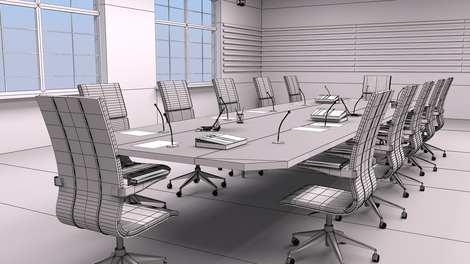 Office conference room model - TurboSquid 1697552