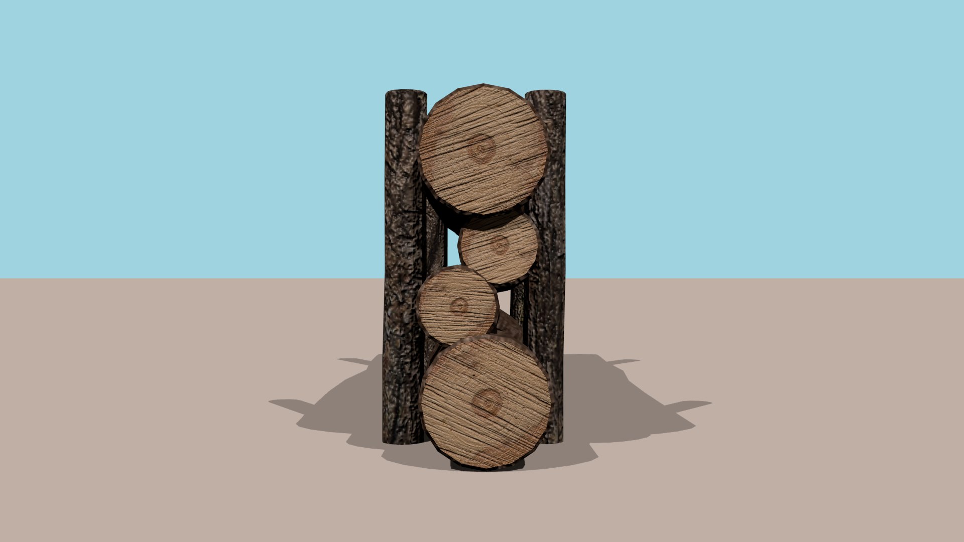 3d Log Wall