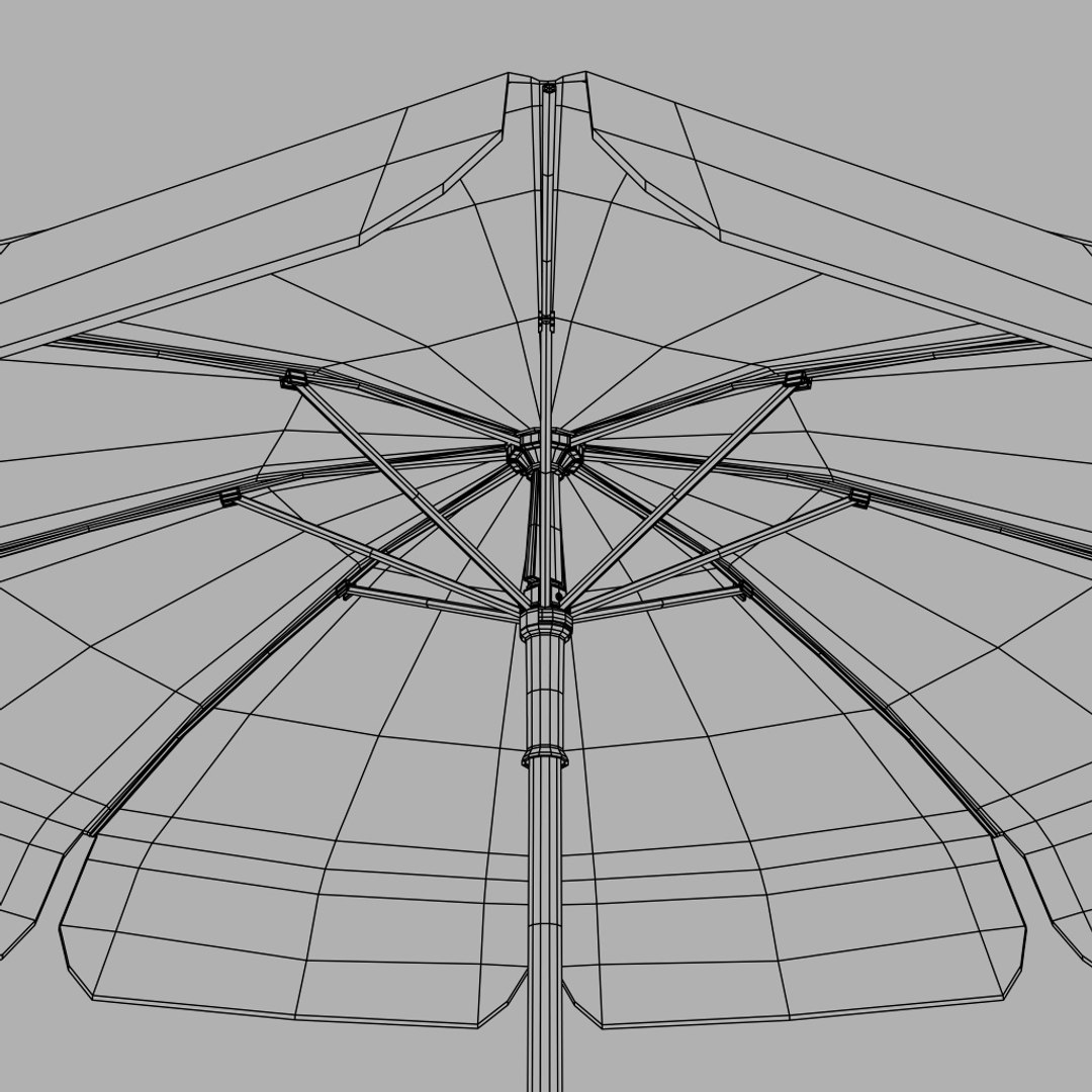 beach umbrella 3d model