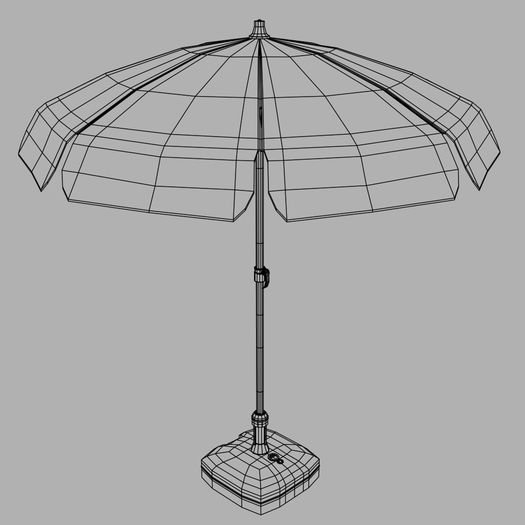 beach umbrella 3d model
