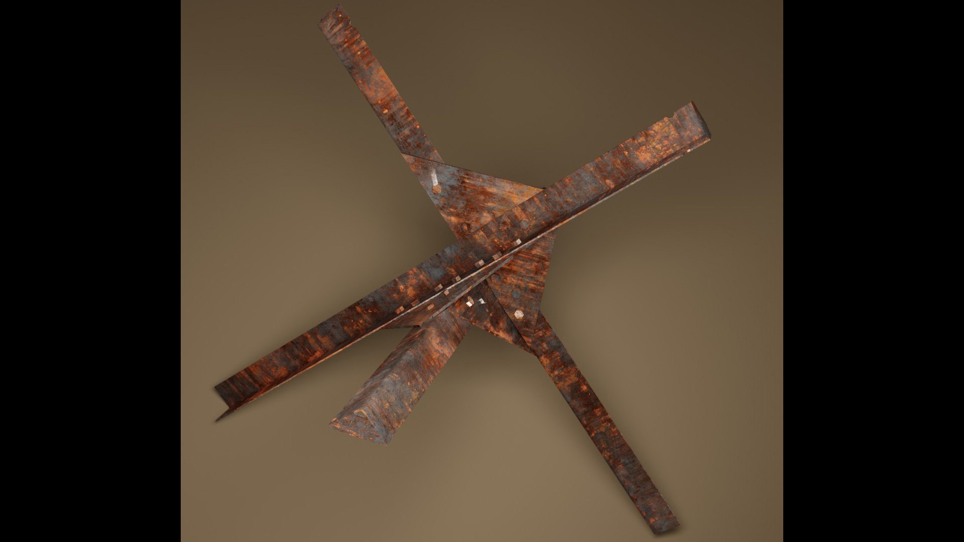 3D Czech Static Anti-tank Hedgehog - TurboSquid 1800229