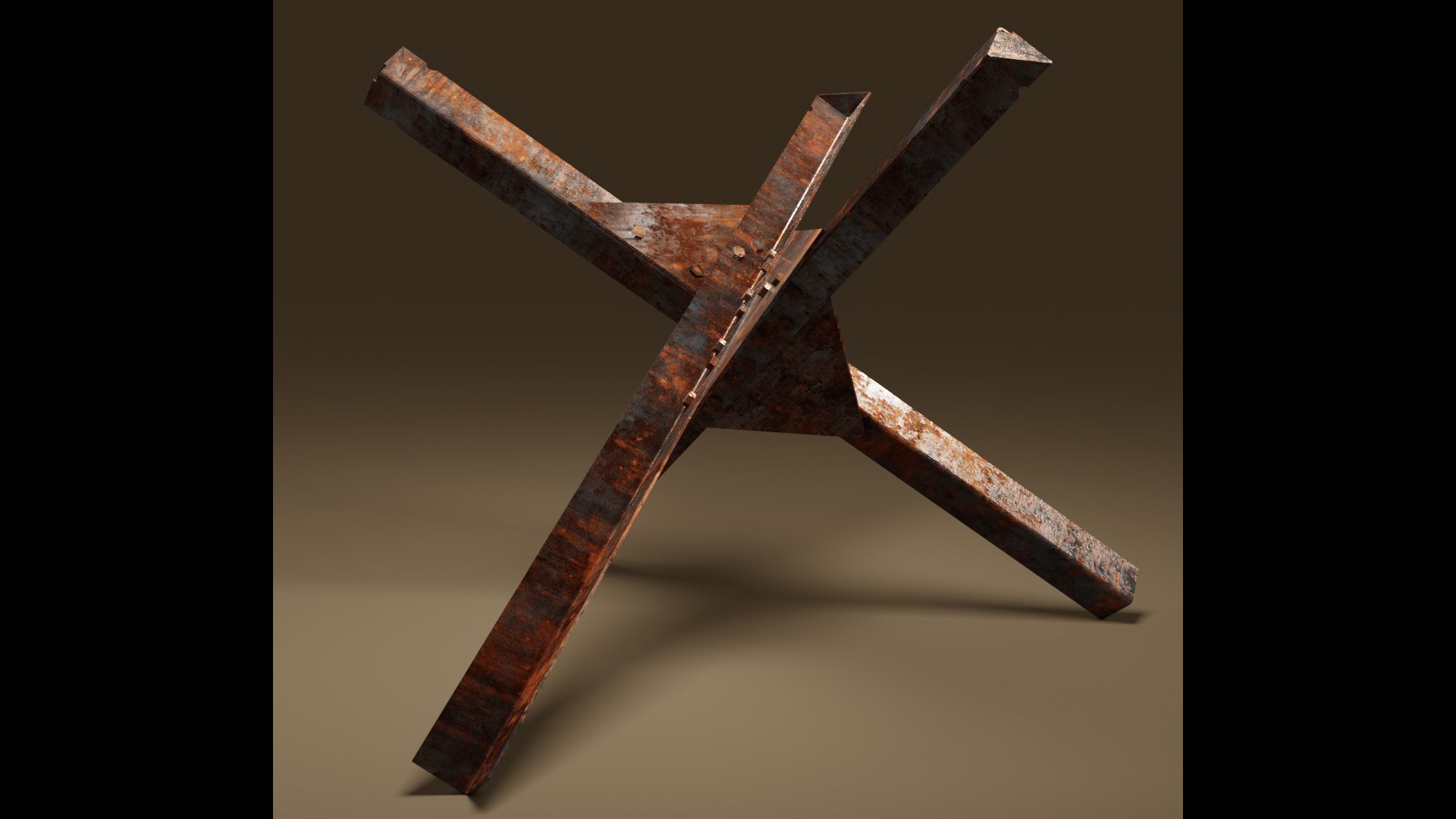 3D Czech Static Anti-tank Hedgehog - TurboSquid 1800229