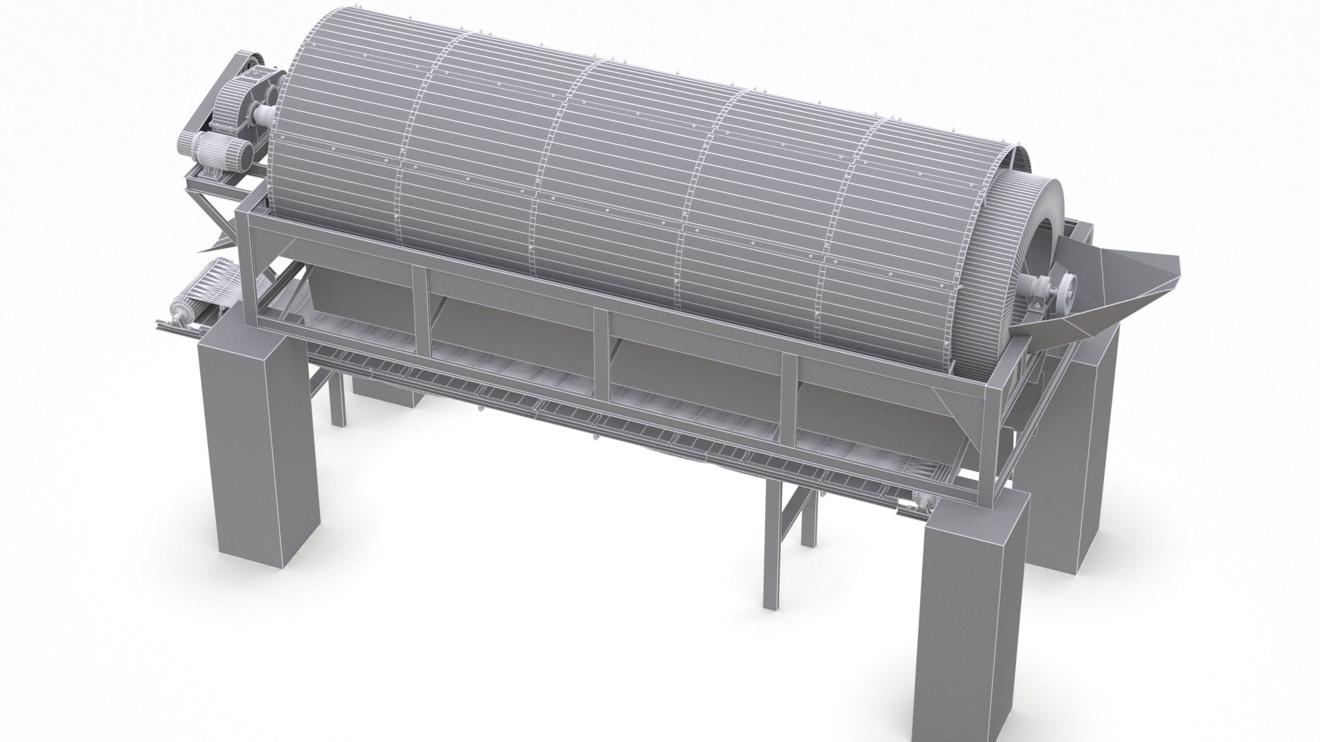 Drum Screening Machine 3D Model - TurboSquid 2265712