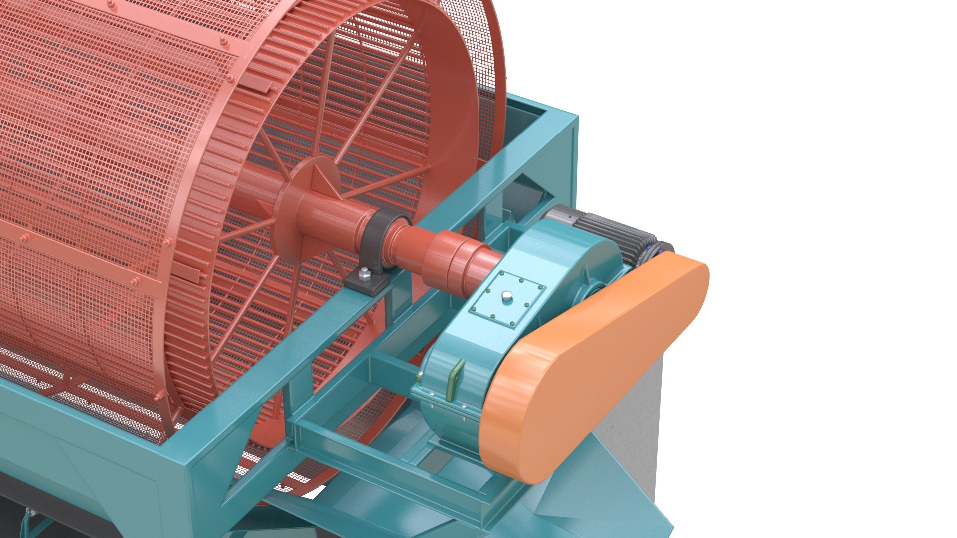 Drum Screening Machine 3D Model - TurboSquid 2265712