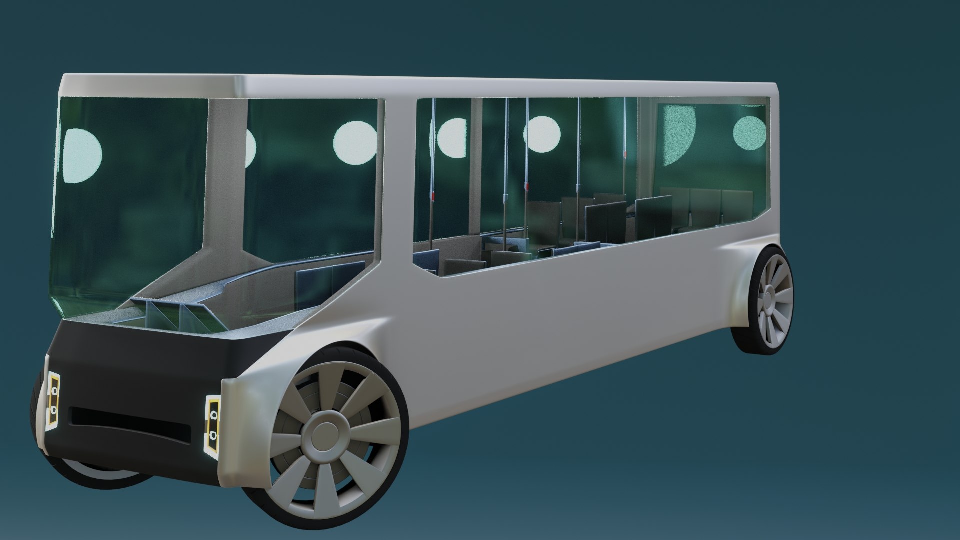 Autonomous Bus Interior 3D Model - TurboSquid 1665102