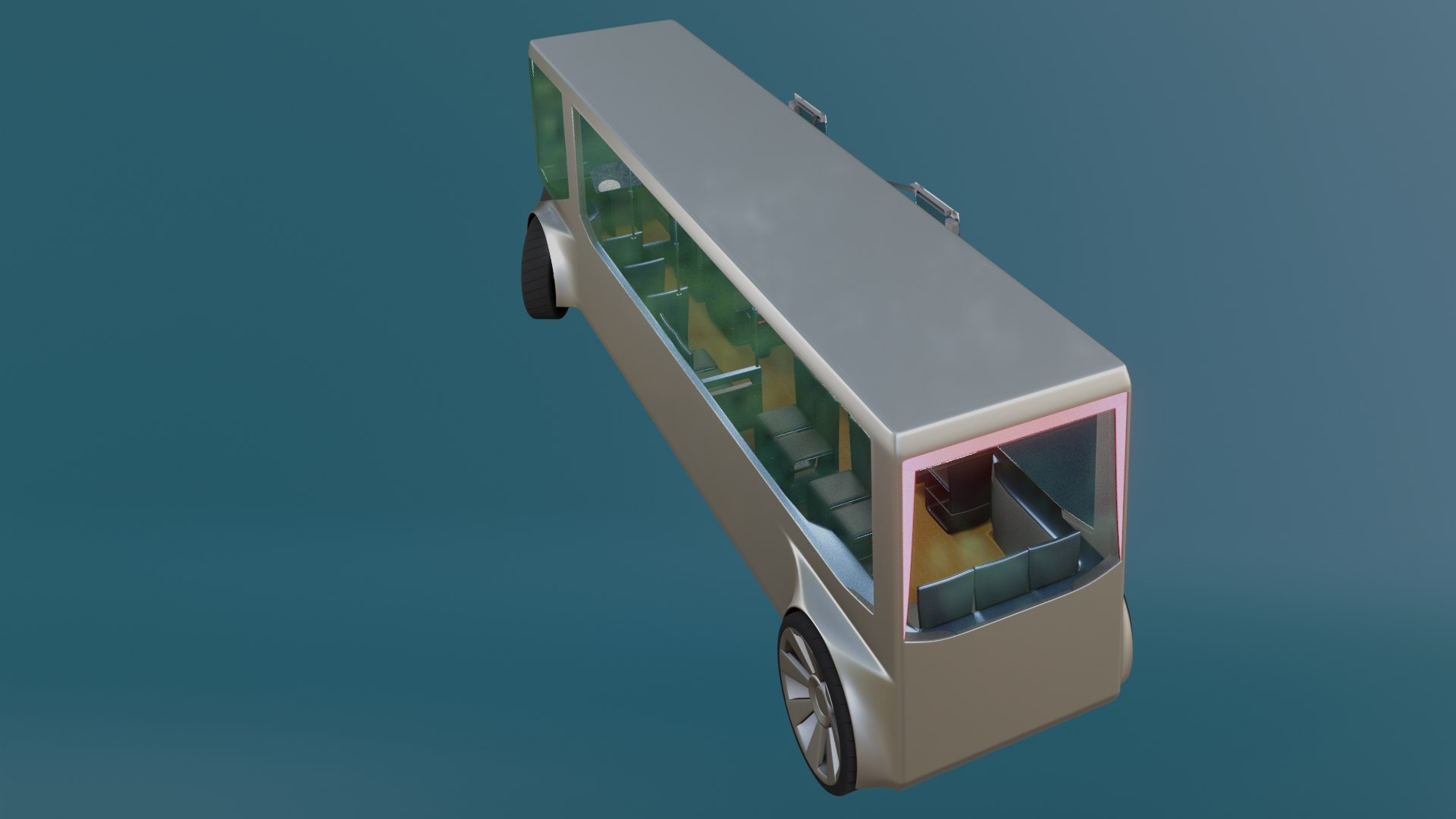 Autonomous Bus Interior 3D Model - TurboSquid 1665102