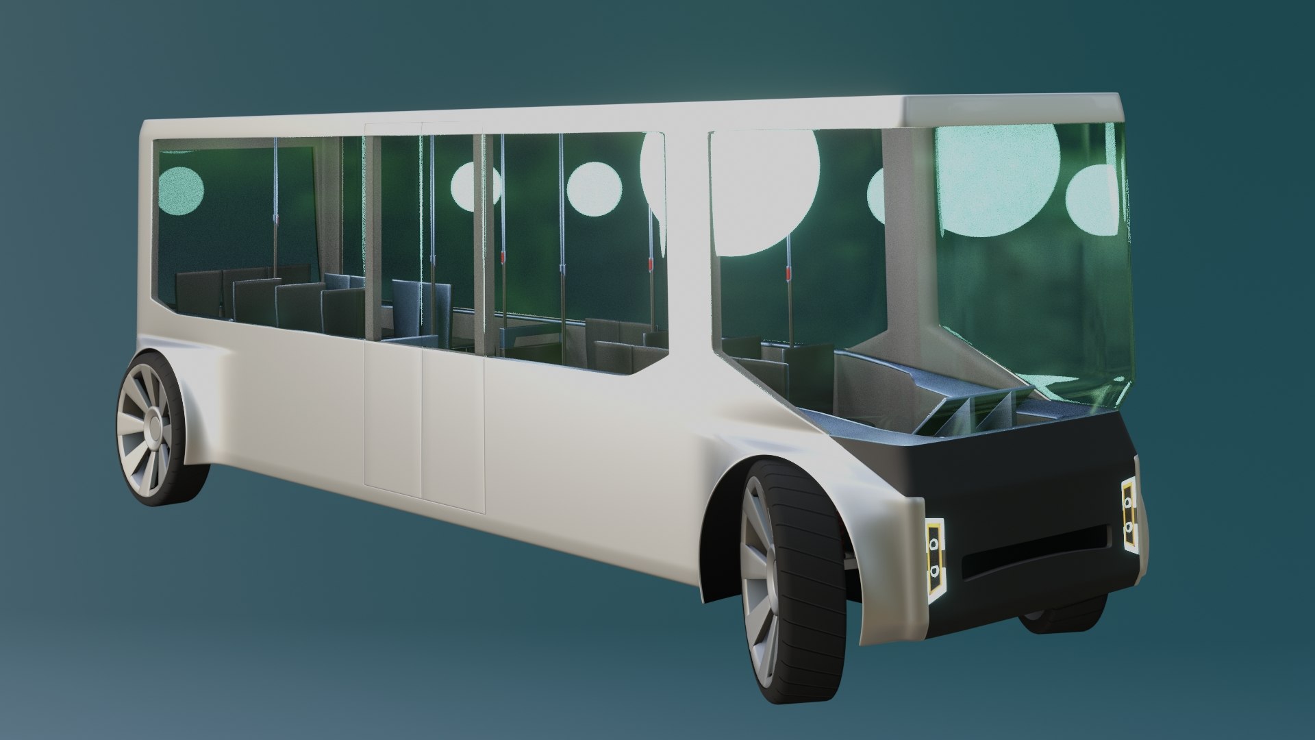 Autonomous Bus Interior 3D Model - TurboSquid 1665102