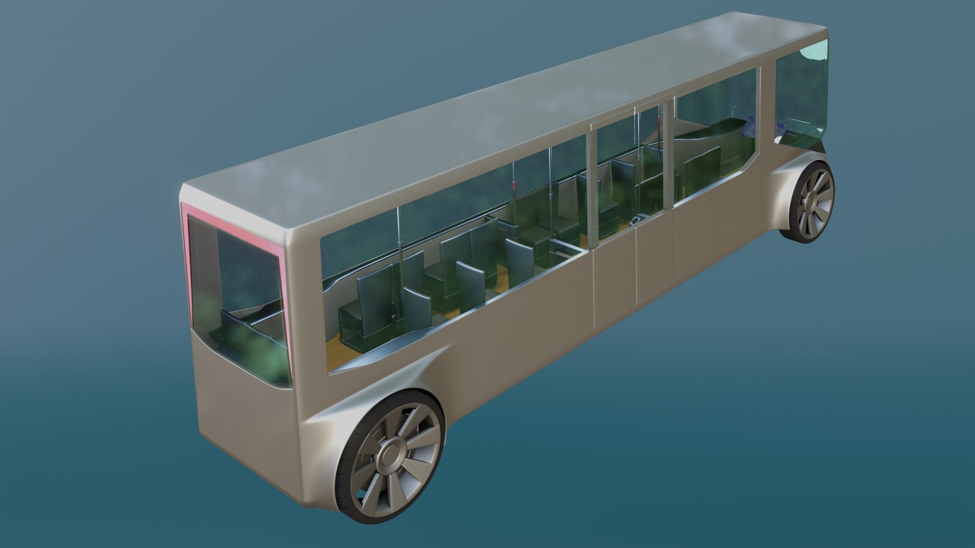 Autonomous Bus Interior 3D Model - TurboSquid 1665102