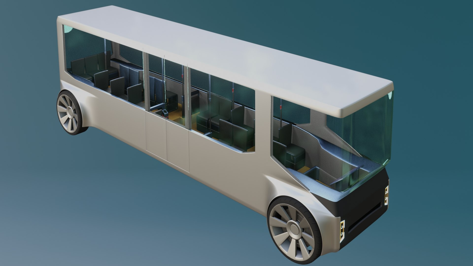 Autonomous Bus Interior 3D Model - TurboSquid 1665102