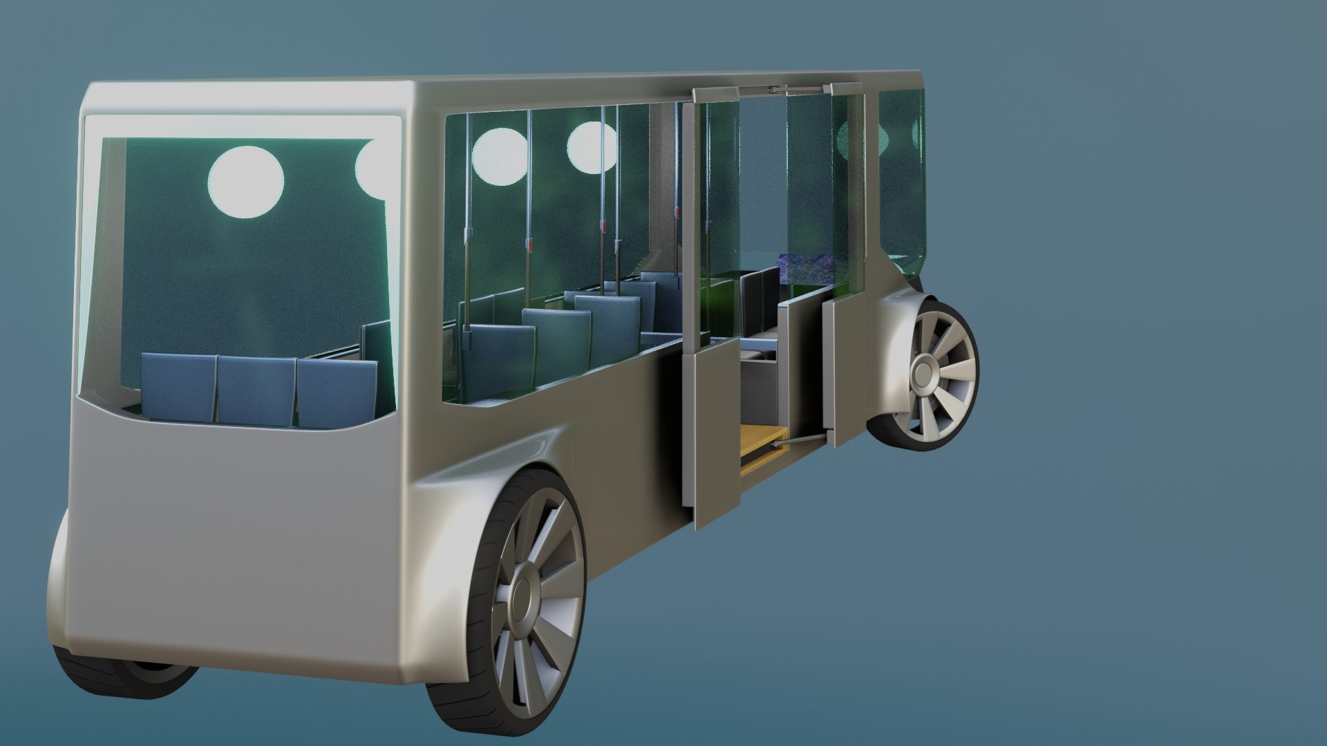 Autonomous Bus Interior 3D Model - TurboSquid 1665102