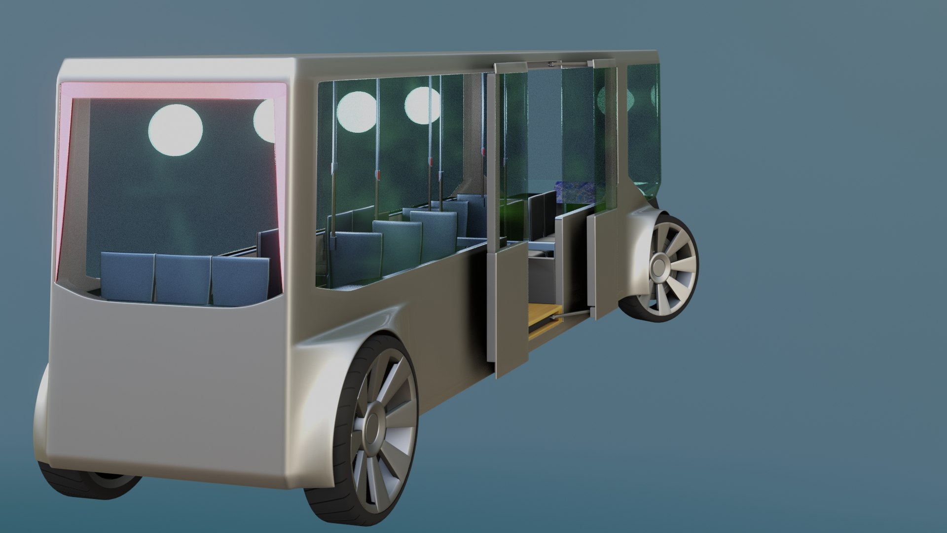 Autonomous Bus Interior 3D Model - TurboSquid 1665102