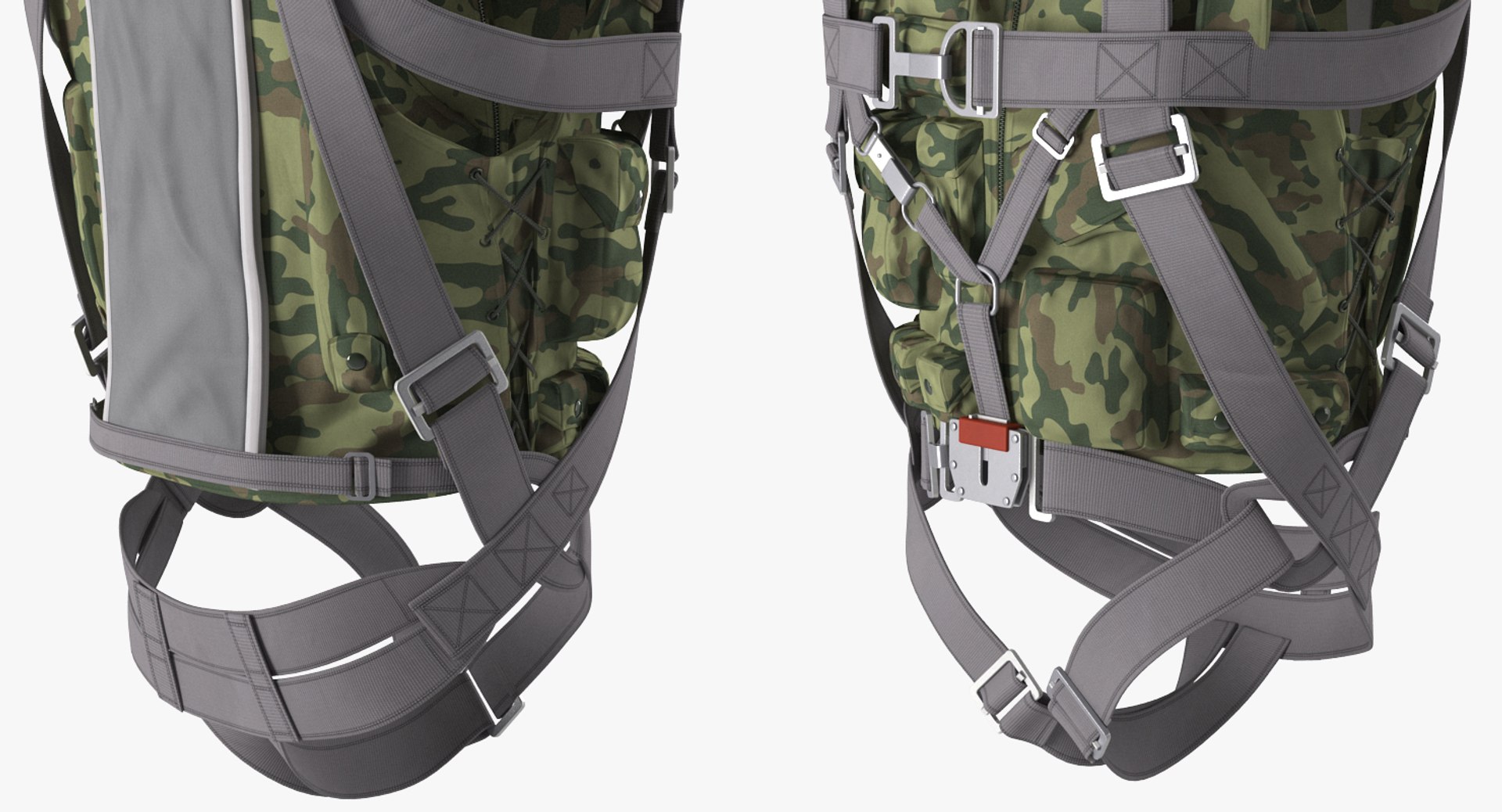 jet fighter pilot vest 3d model