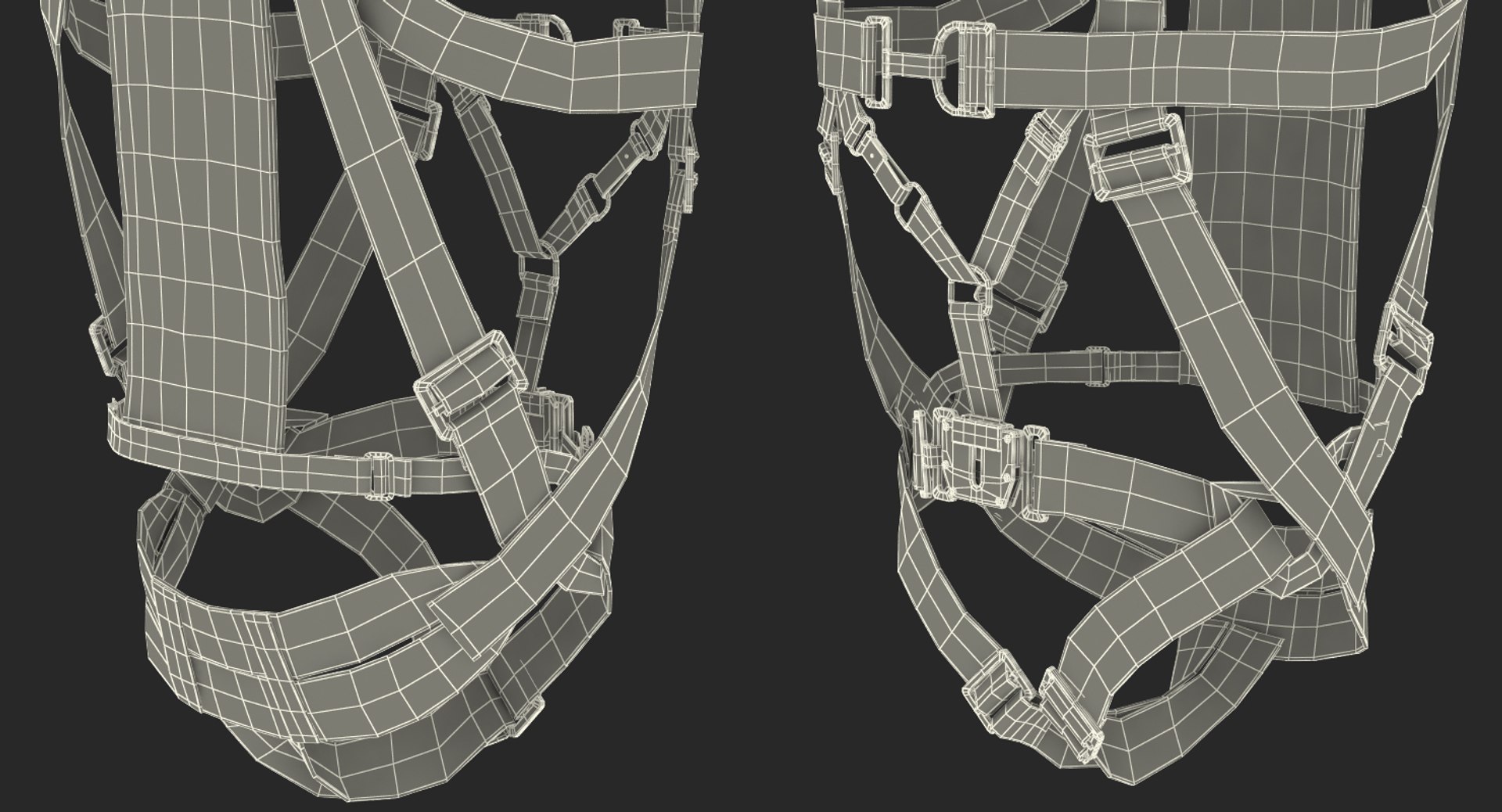 jet fighter pilot vest 3d model