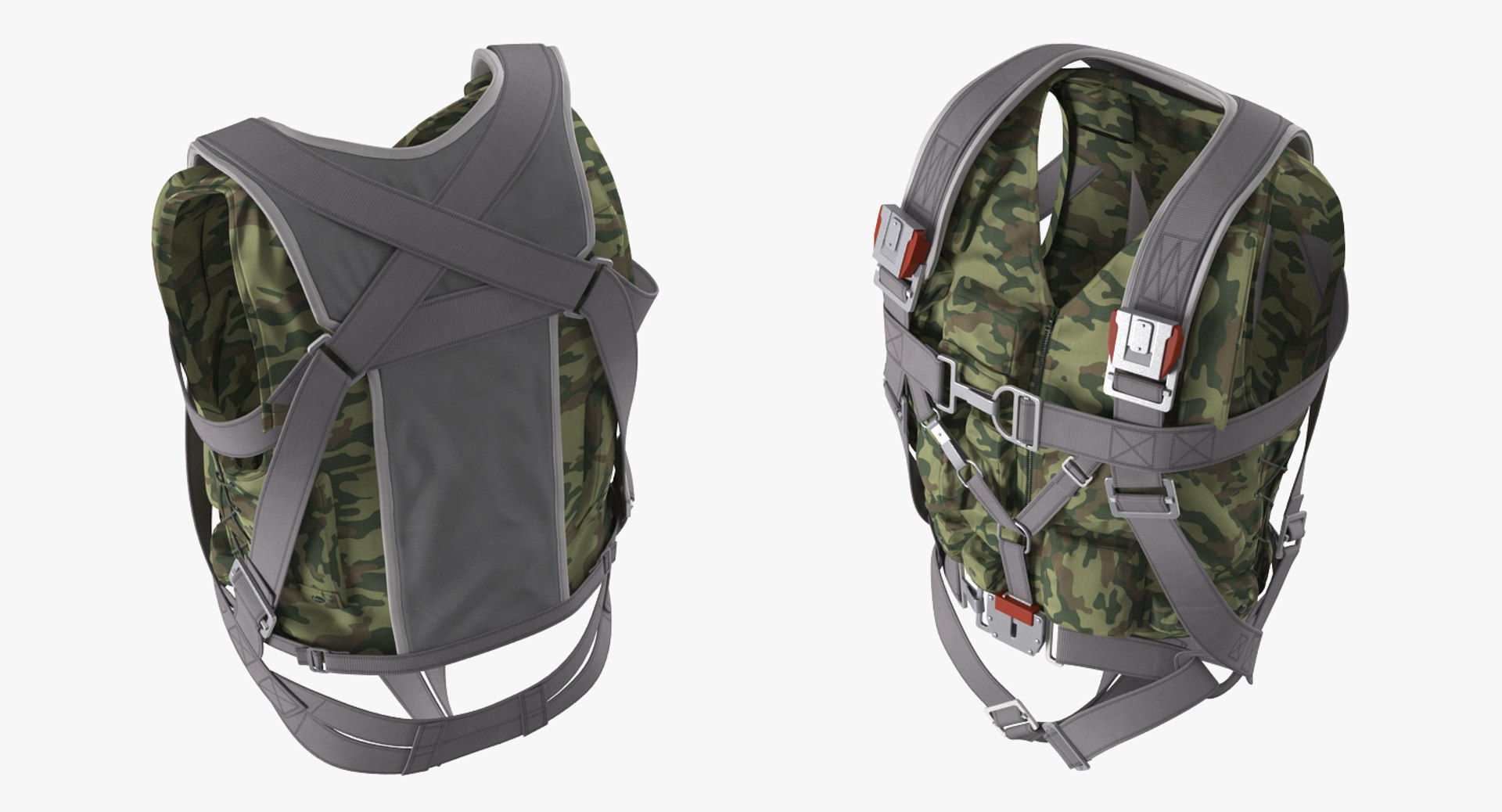 jet fighter pilot vest 3d model