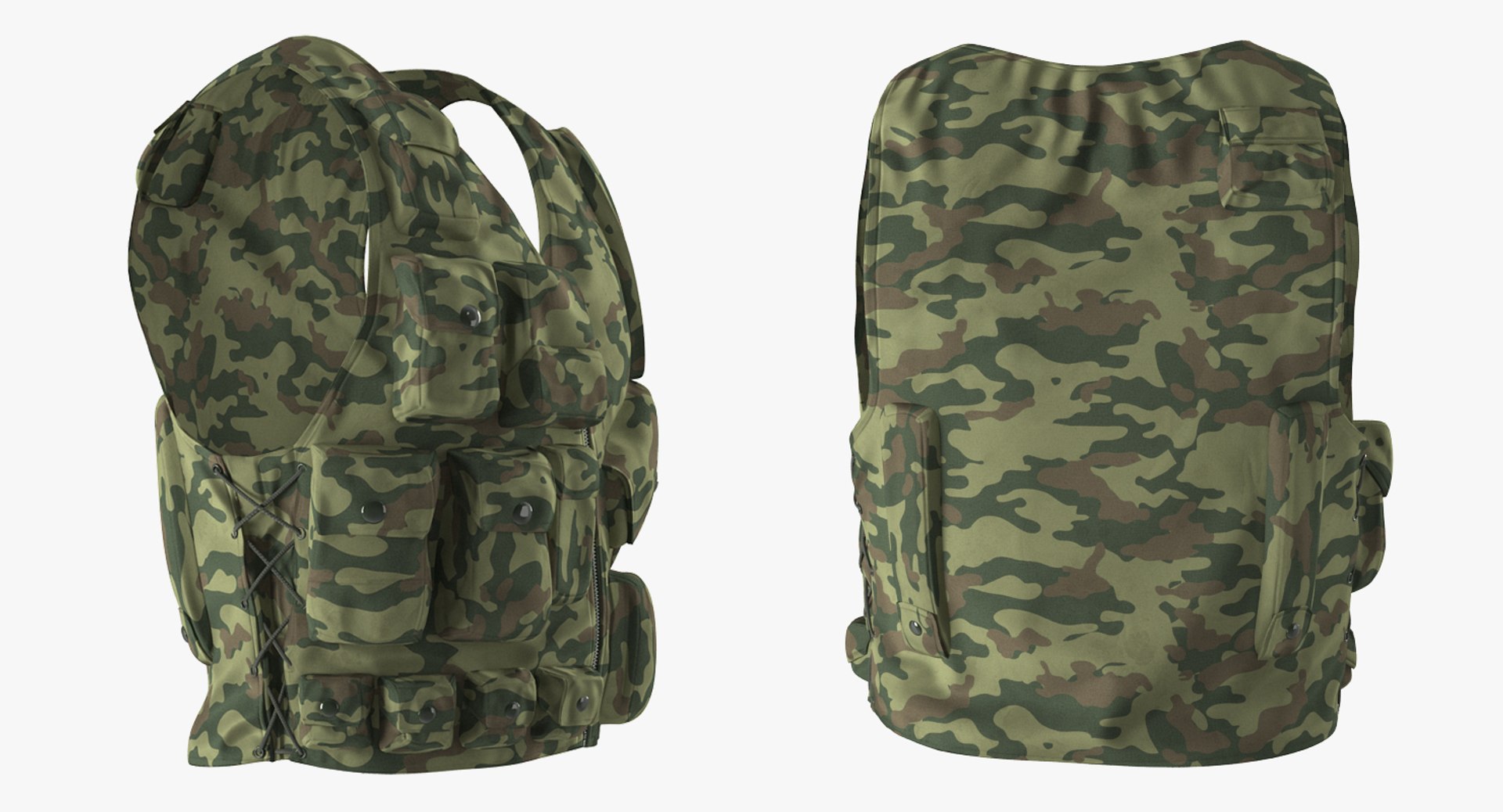 jet fighter pilot vest 3d model