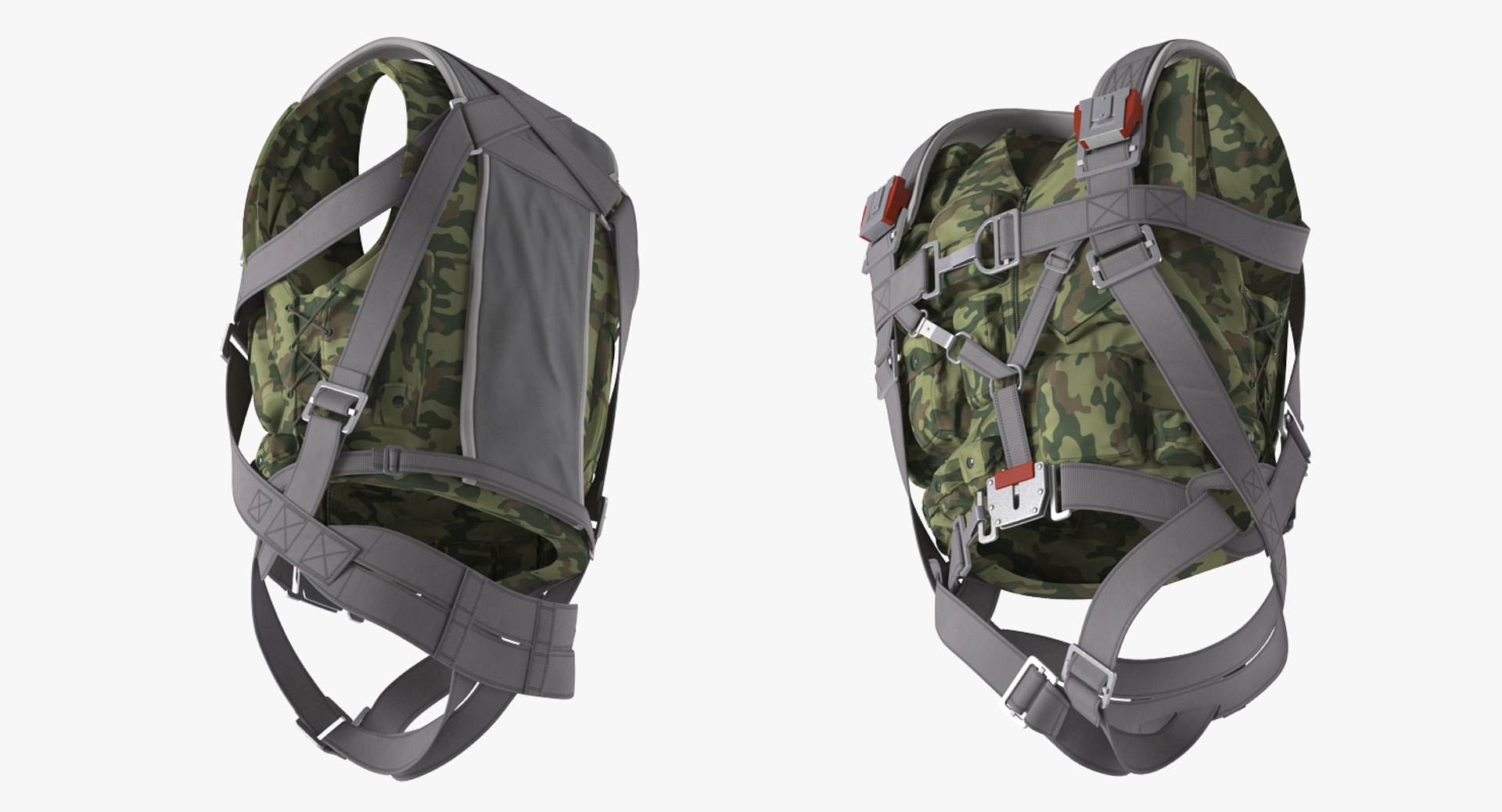 jet fighter pilot vest 3d model