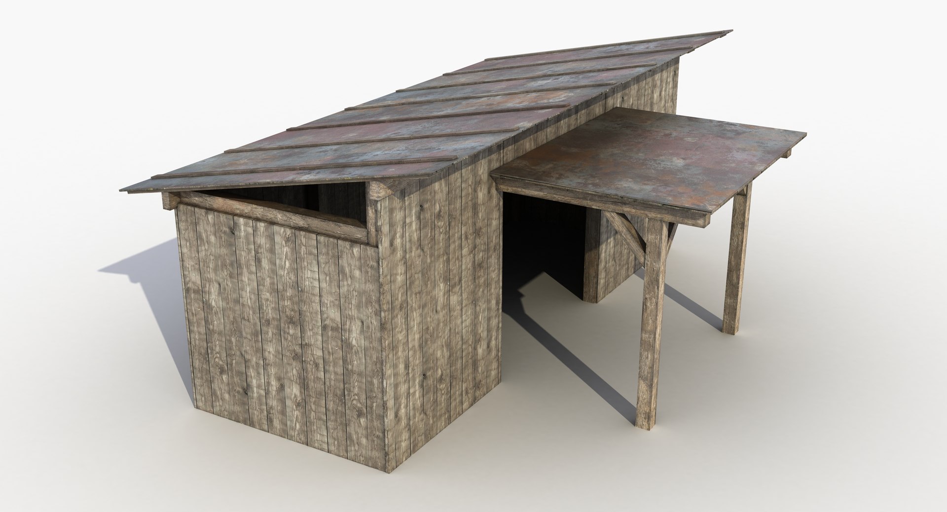 3D Wooden Shed 15 Model - TurboSquid 2074268