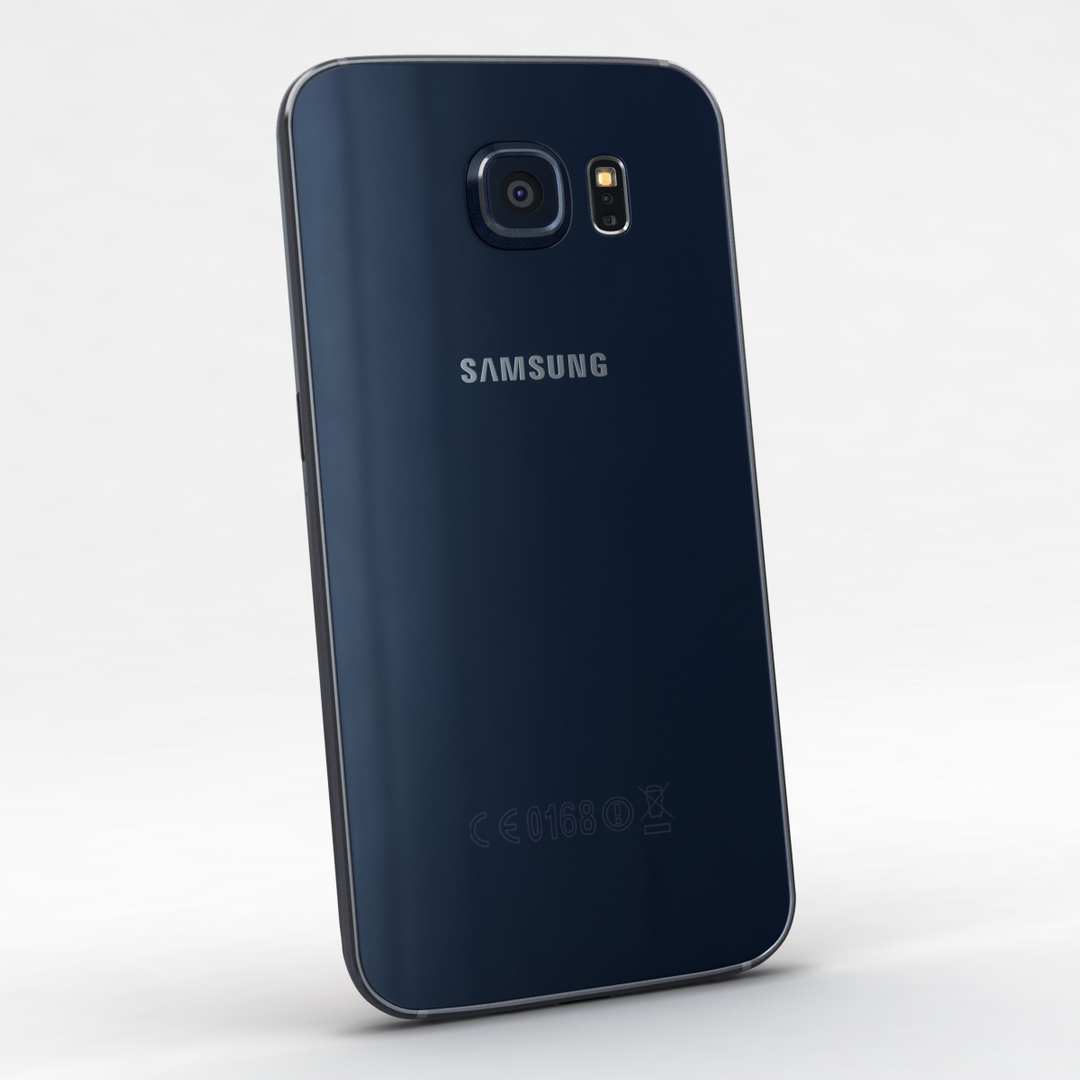 samsung galaxy s6 black 3d 3ds