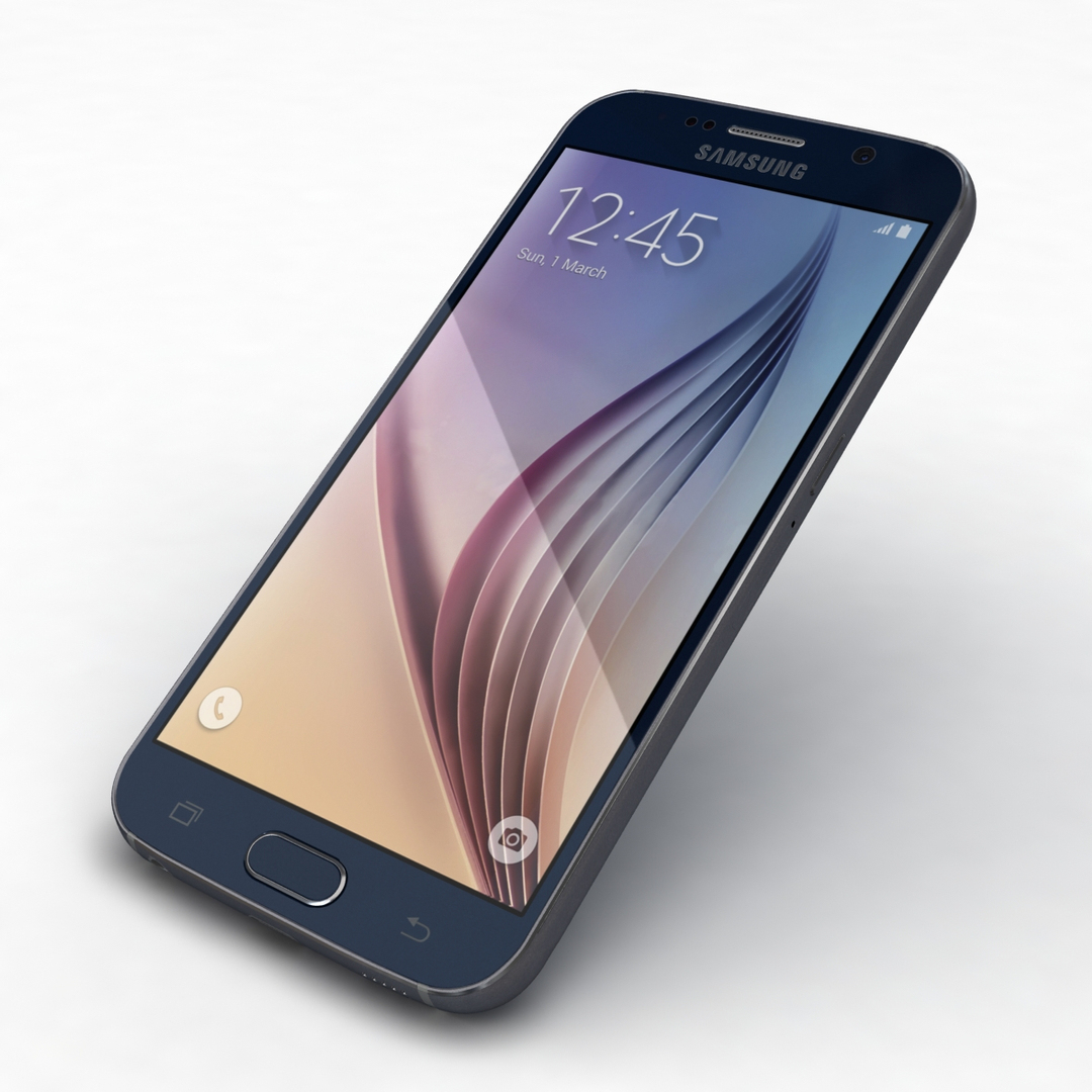 samsung galaxy s6 black 3d 3ds