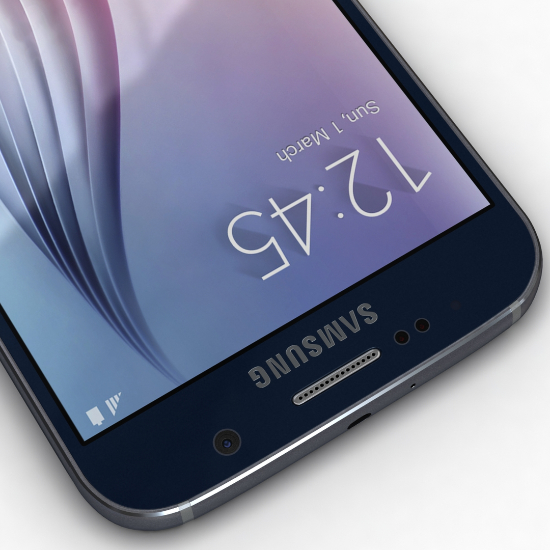 samsung galaxy s6 black 3d 3ds