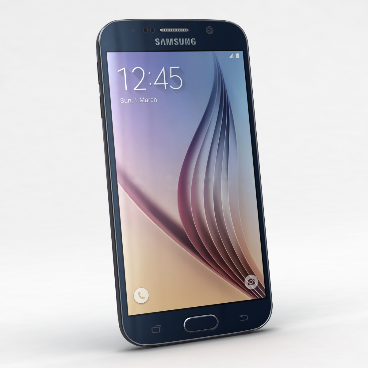 samsung galaxy s6 black 3d 3ds