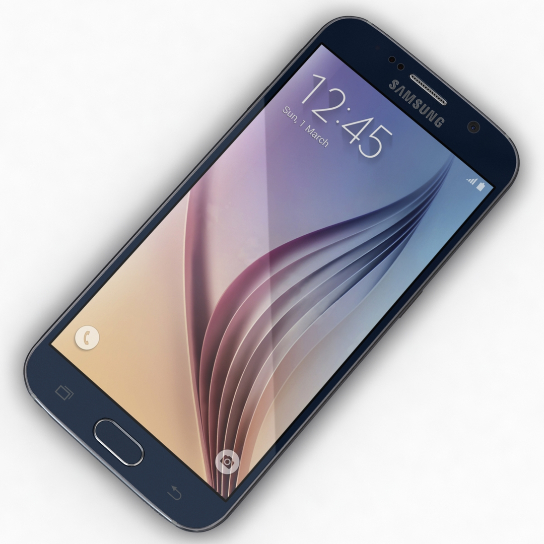 samsung galaxy s6 black 3d 3ds