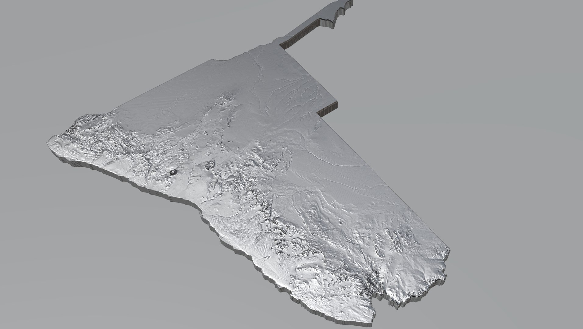 3D Namibia Terrain Map Model - TurboSquid 2336539