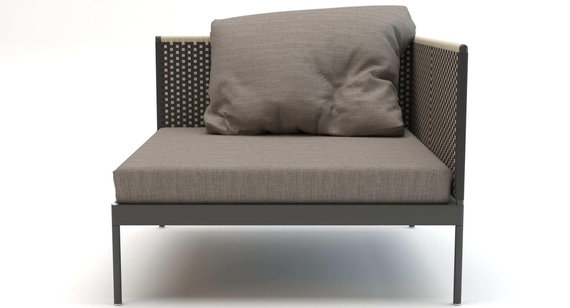 3d max roda basket sofa module