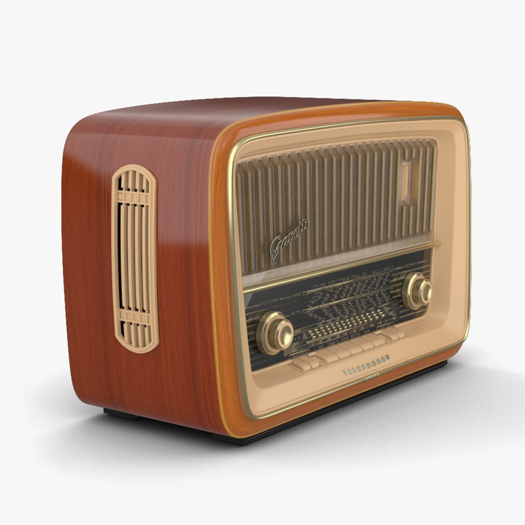 Retro radio model - TurboSquid 1595687