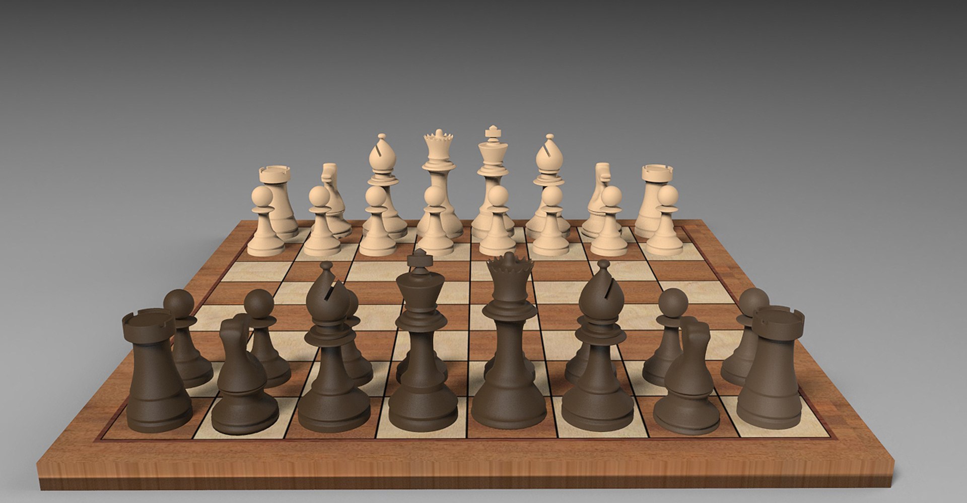 Chess Board 3d Model