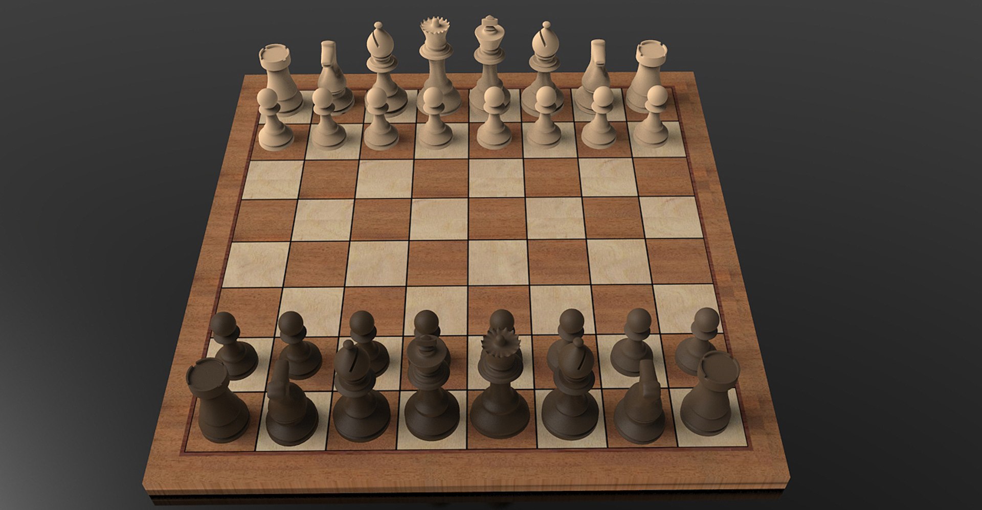 Chess Board 3d Model