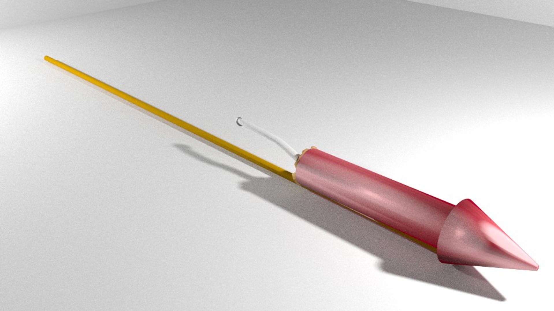 3d Model Rocket Firecracker